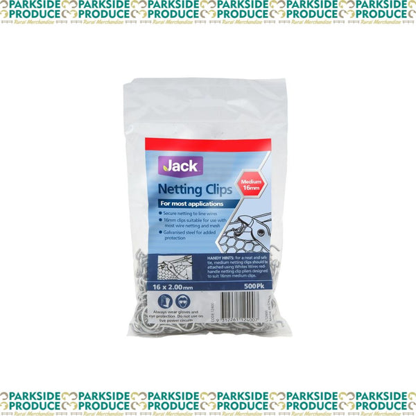 Netting Fasteners/Clips 16mm - Parkside Produce