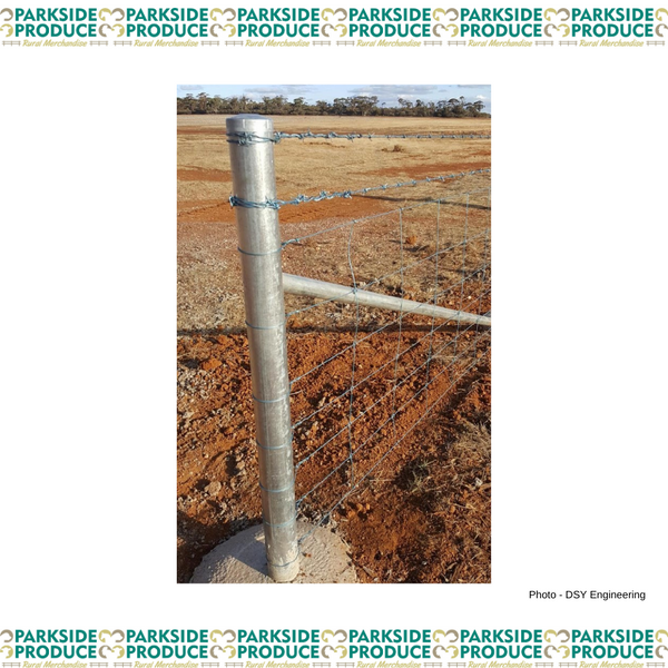 Post Strainer Steel Galvanised 2.1m 100Dia (Pink Wall 3mm) - Parkside ...